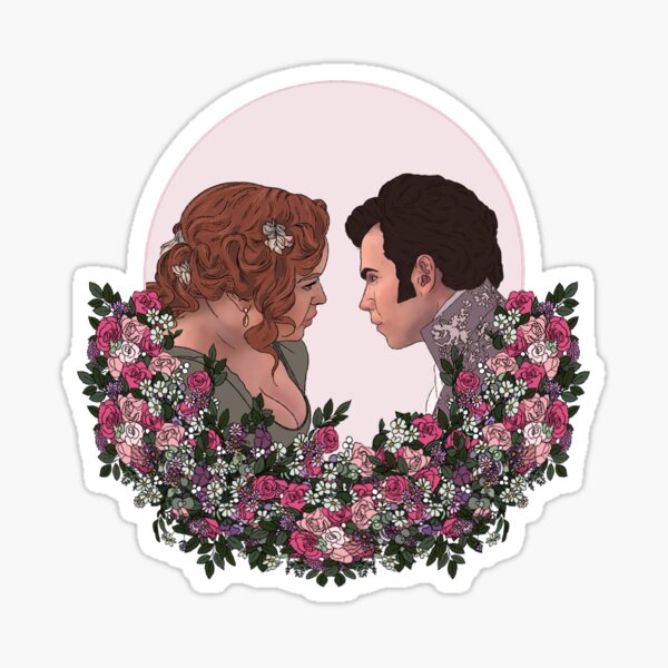 "Penelope and Colin Bridgerton" Sticker for Sale by amanda-arts | Redbubble