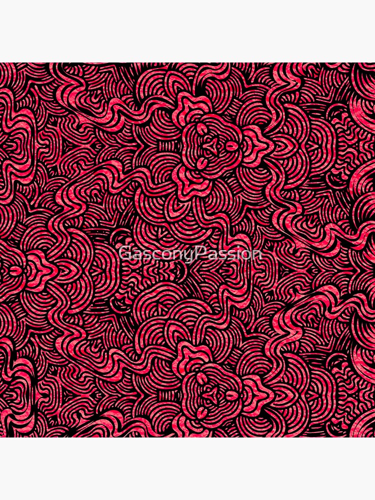 Sticker for Sale mit "Rosa Schnörkelmuster" von GasconyPassion | Redbubble