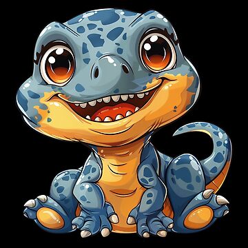 "Cute Blue T-Rex Dinosaur" Sticker for Sale by IIA-Shirts | Redbubble