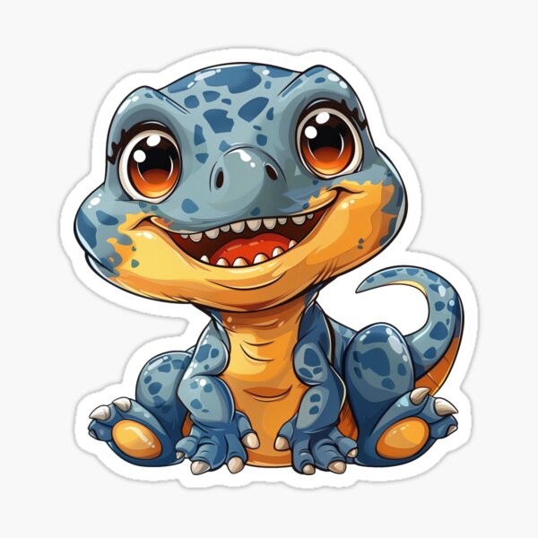"Cute Blue T-Rex Dinosaur" Sticker for Sale by IIA-Shirts | Redbubble