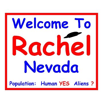 "Rachel, NEVADA" Sticker for Sale by roswellboutique | Redbubble