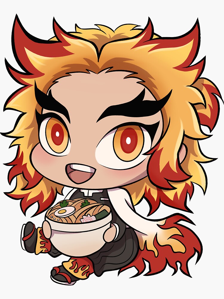 "Demon Slayer - Rengoku Chibi" Sticker for Sale by Tilly TheStrange ...