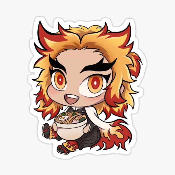 "Demon Slayer - Rengoku Chibi" Sticker for Sale by Tilly TheStrange ...