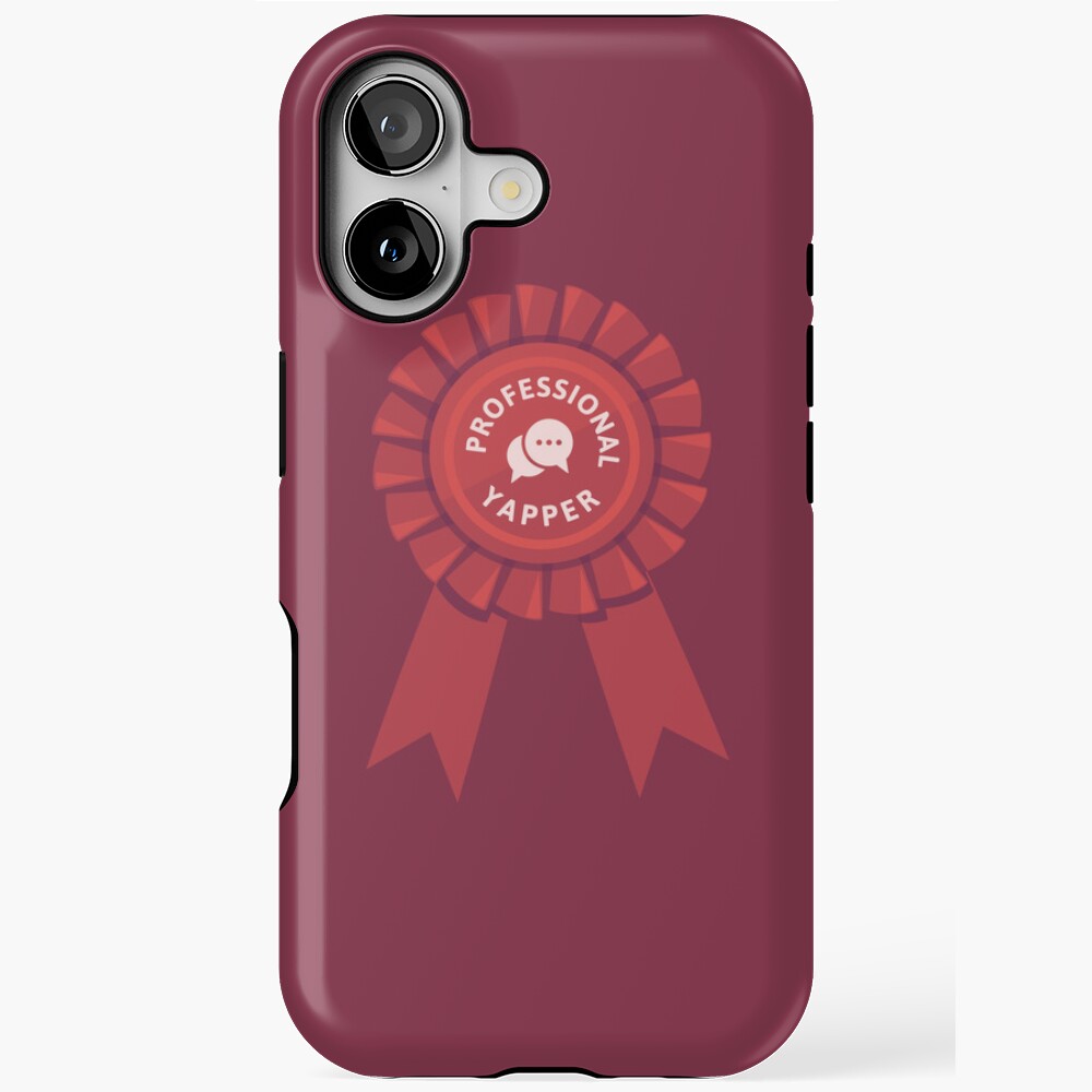 "Professional Yapper Badge" Sticker for Sale by ghostieking | Redbubble