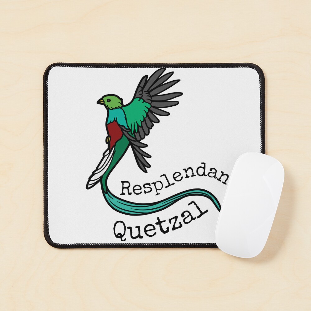 "Resplendant Quetzal Bird Sticker Flying Tropical Stylistic Cartoon ...