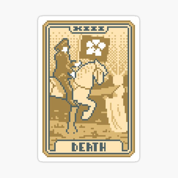 "Balatro Death (XIII) Tarot Card" Sticker for Sale by ChevDesign ...