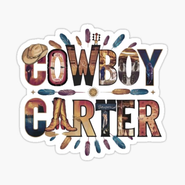 "Cowboy Carter: A Tribute to Beyoncé's Iconic New Album" Sticker for ...