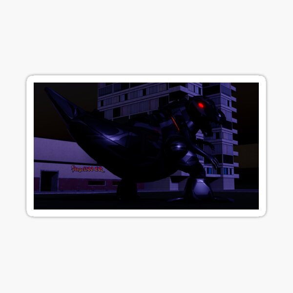 "Grimlock Shattered Glass Render Blender 4" Sticker by Angel300-LQ ...