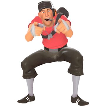 "tf2 scout laugh" Sticker for Sale by cgbyrd | Redbubble