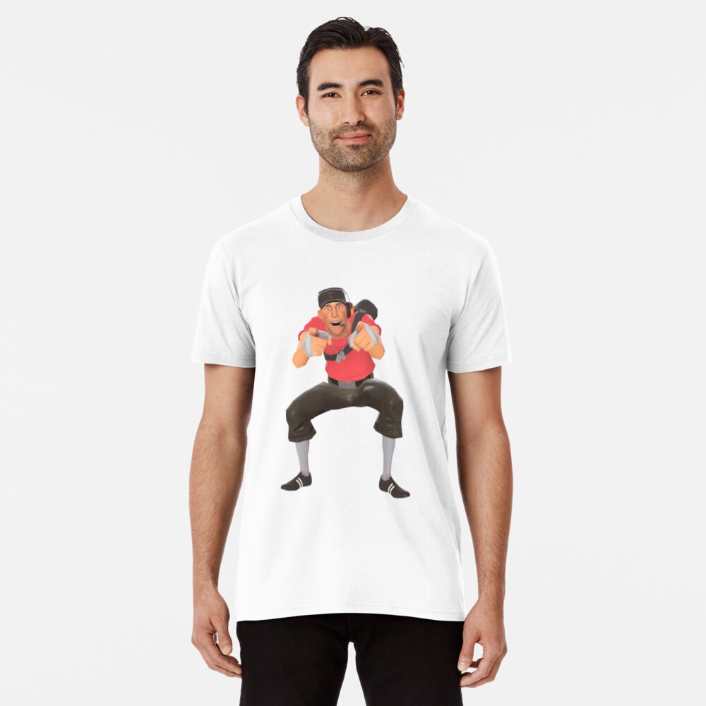 "tf2 scout laugh" Sticker for Sale by cgbyrd | Redbubble