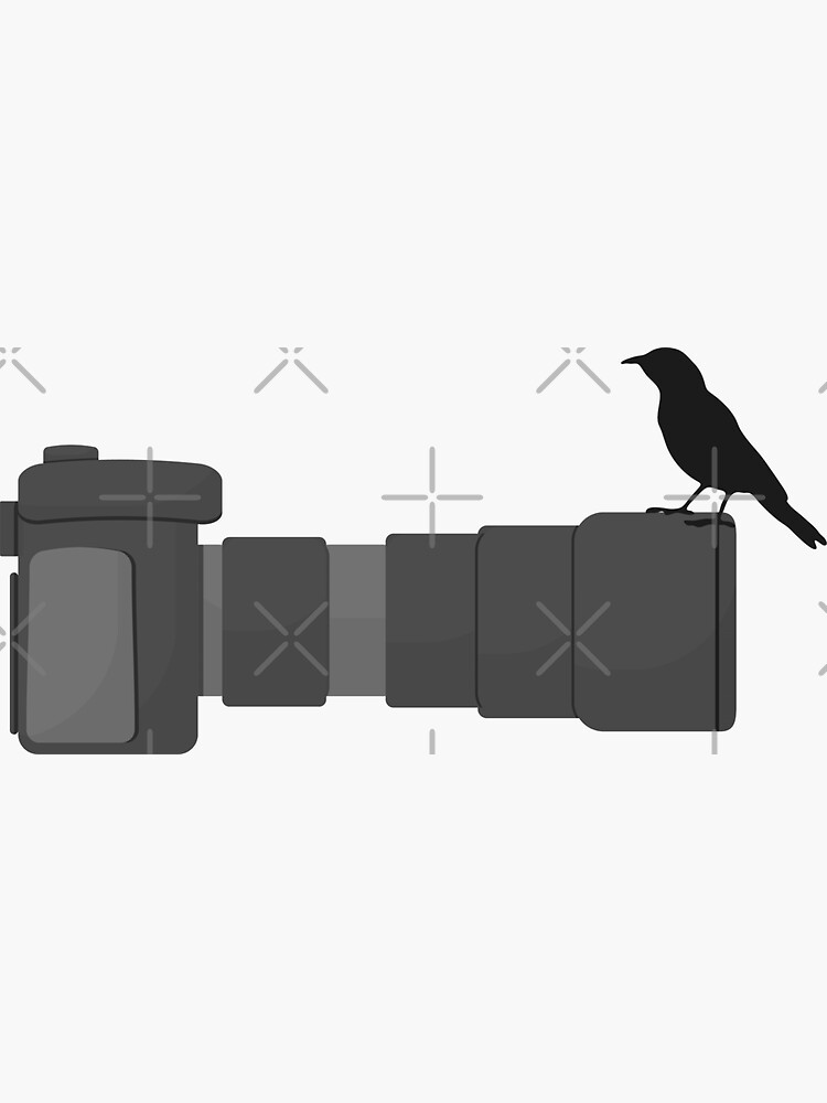 "Bird Photographer Camera Birder Gift" Sticker for Sale by EstelleStar ...