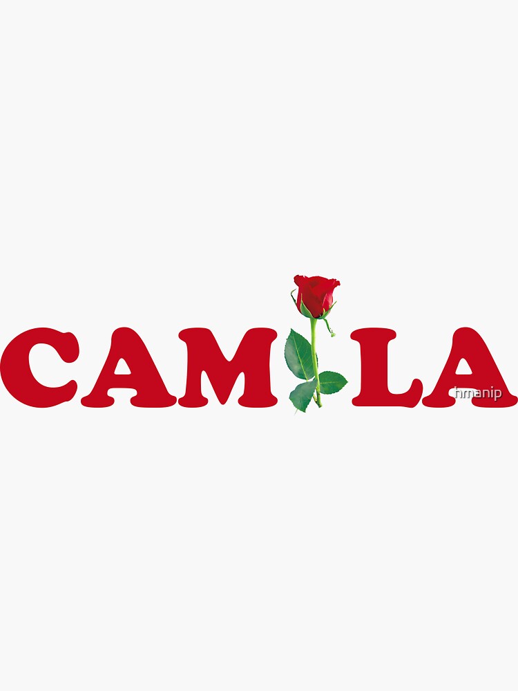"Camila" Sticker for Sale by hmanip | Redbubble