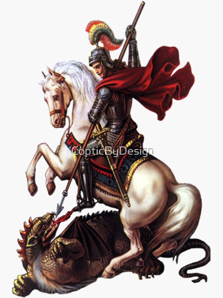 "Saint George" Sticker for Sale by CopticByDesign | Redbubble