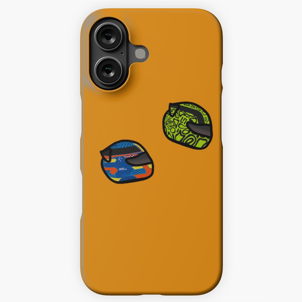 "Lando and Oscar helmets " Sticker for Sale by Cardinalcat3 | Redbubble