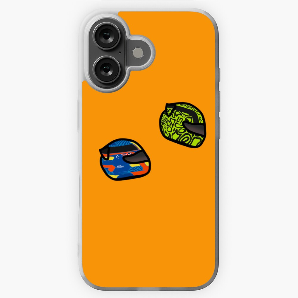 "Lando and Oscar helmets " Sticker for Sale by Cardinalcat3 | Redbubble