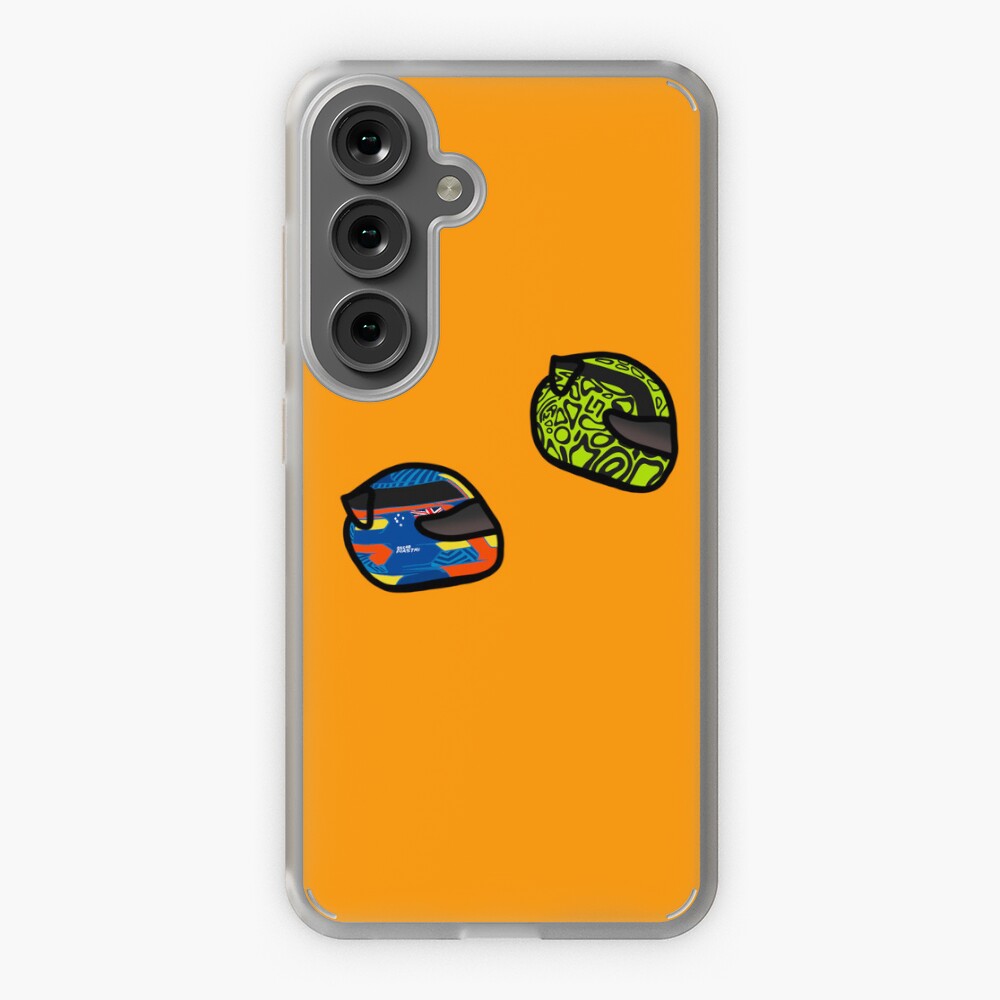 "Lando and Oscar helmets " Sticker for Sale by Cardinalcat3 | Redbubble