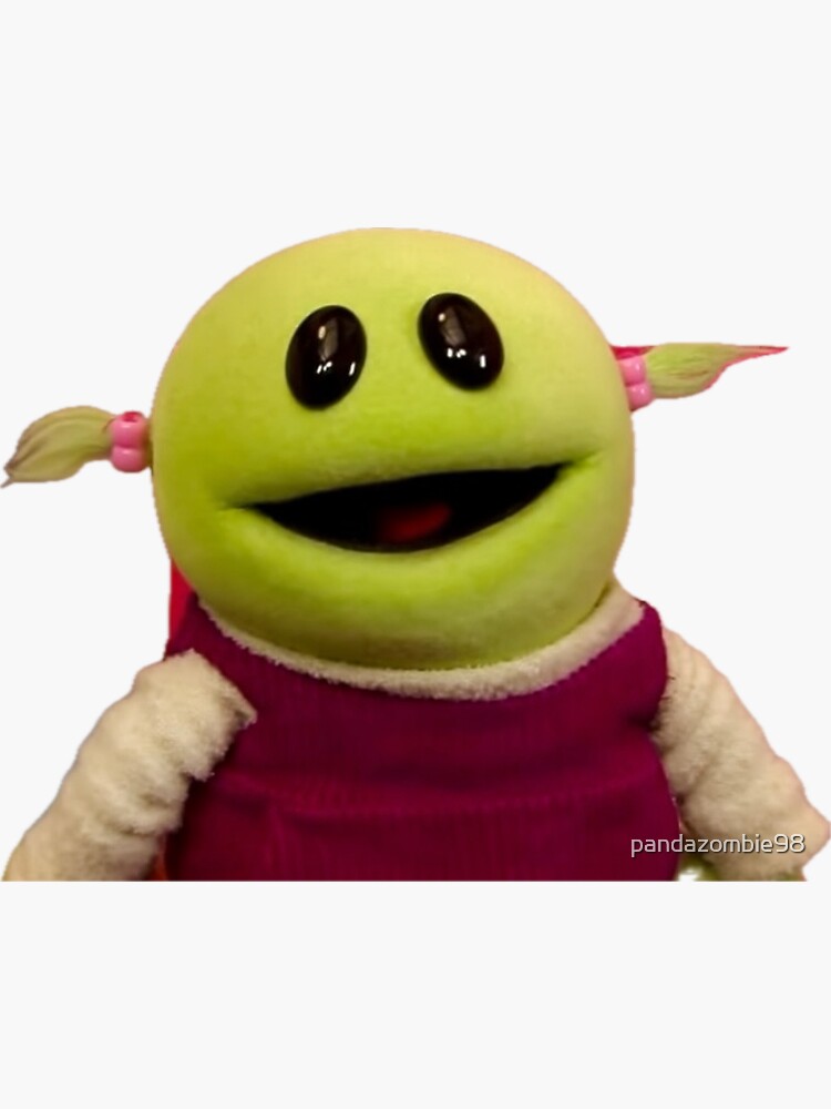 "Nanalan mona happy smiling" Sticker for Sale by pandazombie98 | Redbubble