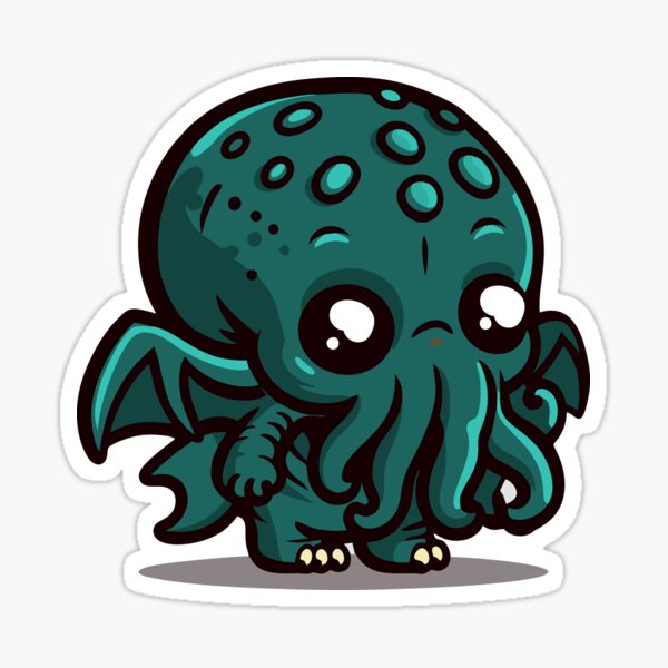 "Cute Kawaii Cthulhu" Sticker for Sale by Pieter Bruwer | Redbubble