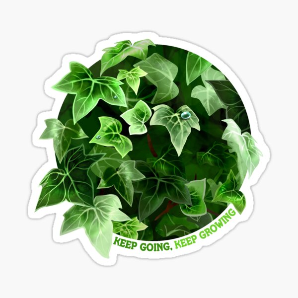 "Growing Ivy" Sticker by Gizmoon | Redbubble