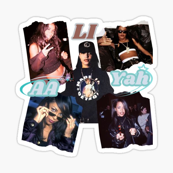 "Aaliyah Graphic design" Sticker for Sale by GraphicAtelier | Redbubble