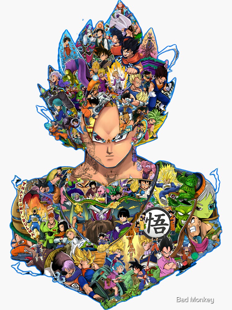 "Dragon Ball Z" Sticker by leo2251 | Redbubble