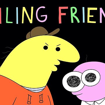 "Smiling Friends - Adult Swim" Sticker for Sale by DeVree | Redbubble