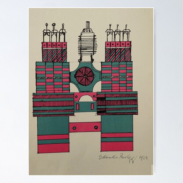 "Famous Paintings by Eduardo Paolozzi, Eduardo Paolozzi Pop art" Poster ...