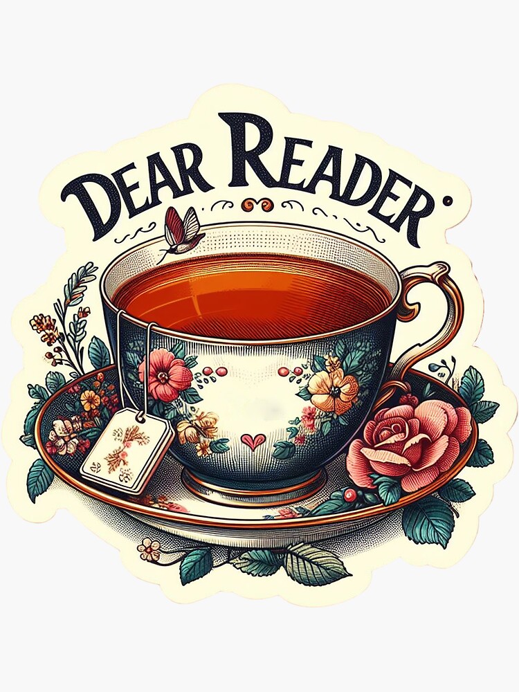 " Dear Reader sticker" Sticker for Sale by PetiteJinx | Redbubble