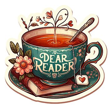 "dear reader sticker" Sticker for Sale by PetiteJinx | Redbubble