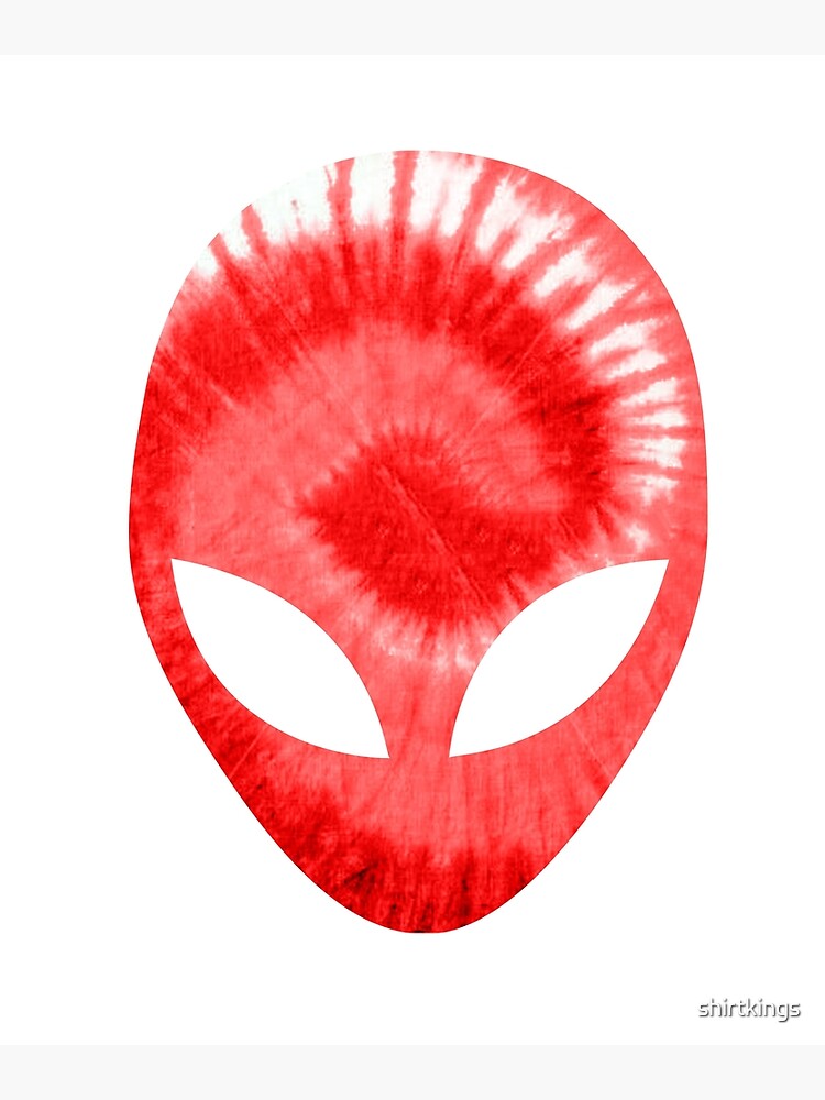 "Alien Head Extra-terrestrial Red Holographic Glow" Poster for Sale by ...