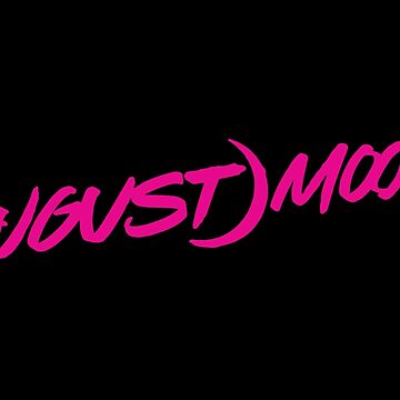 " August Moon Band Shirt Pink" Sticker for Sale by baranskini | Redbubble