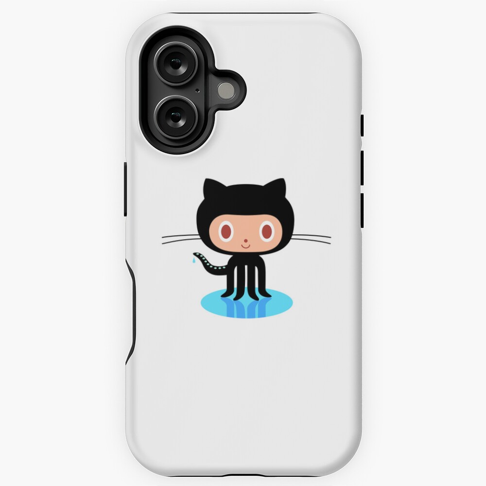 "GitHub Logo Sticker - Sleek, Durable, Perfect for Developers and Tech Enthusiasts" Sticker for ...