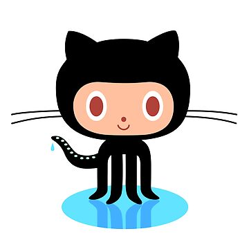 "GitHub Logo Sticker - Sleek, Durable, Perfect for Developers and Tech ...