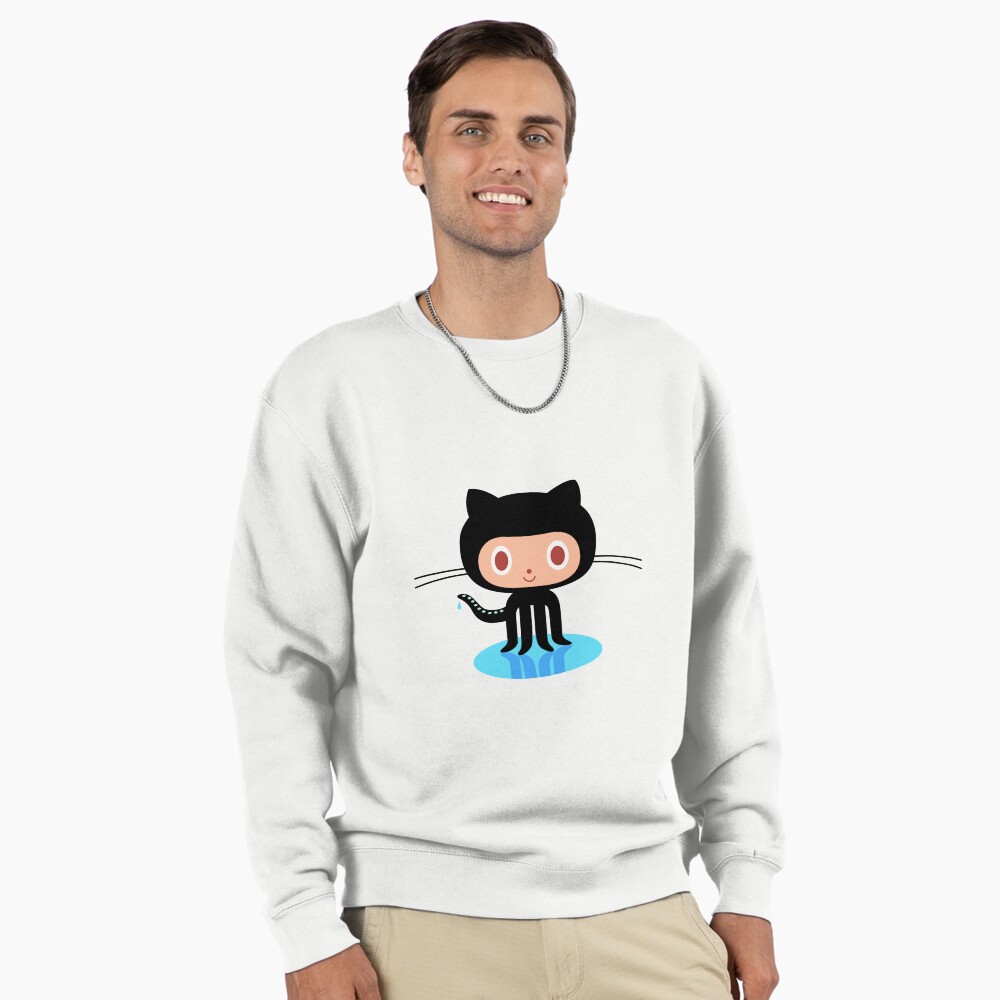 "GitHub Logo Sticker - Sleek, Durable, Perfect for Developers and Tech Enthusiasts" Sticker for ...