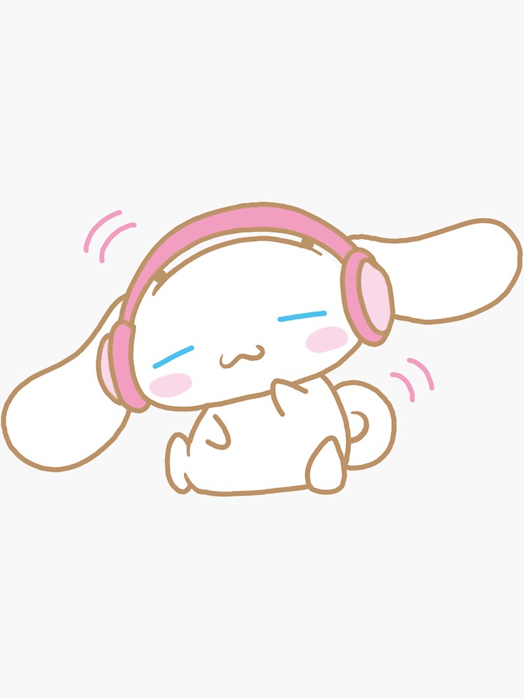 "Cinnamoroll Sanrio “music music” " Sticker for Sale by thetachicorner ...