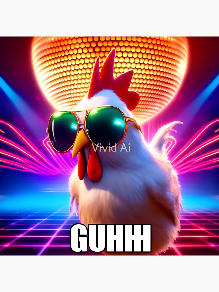 "GUHH" Sticker for Sale by Adam Kenny | Redbubble