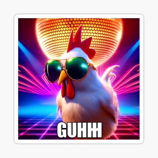 "GUHH" Sticker for Sale by Adam Kenny | Redbubble