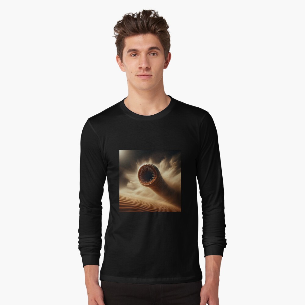 "Giant Dune Worm Monster Coming Out of the Sand" Sticker by ArtandSmile ...