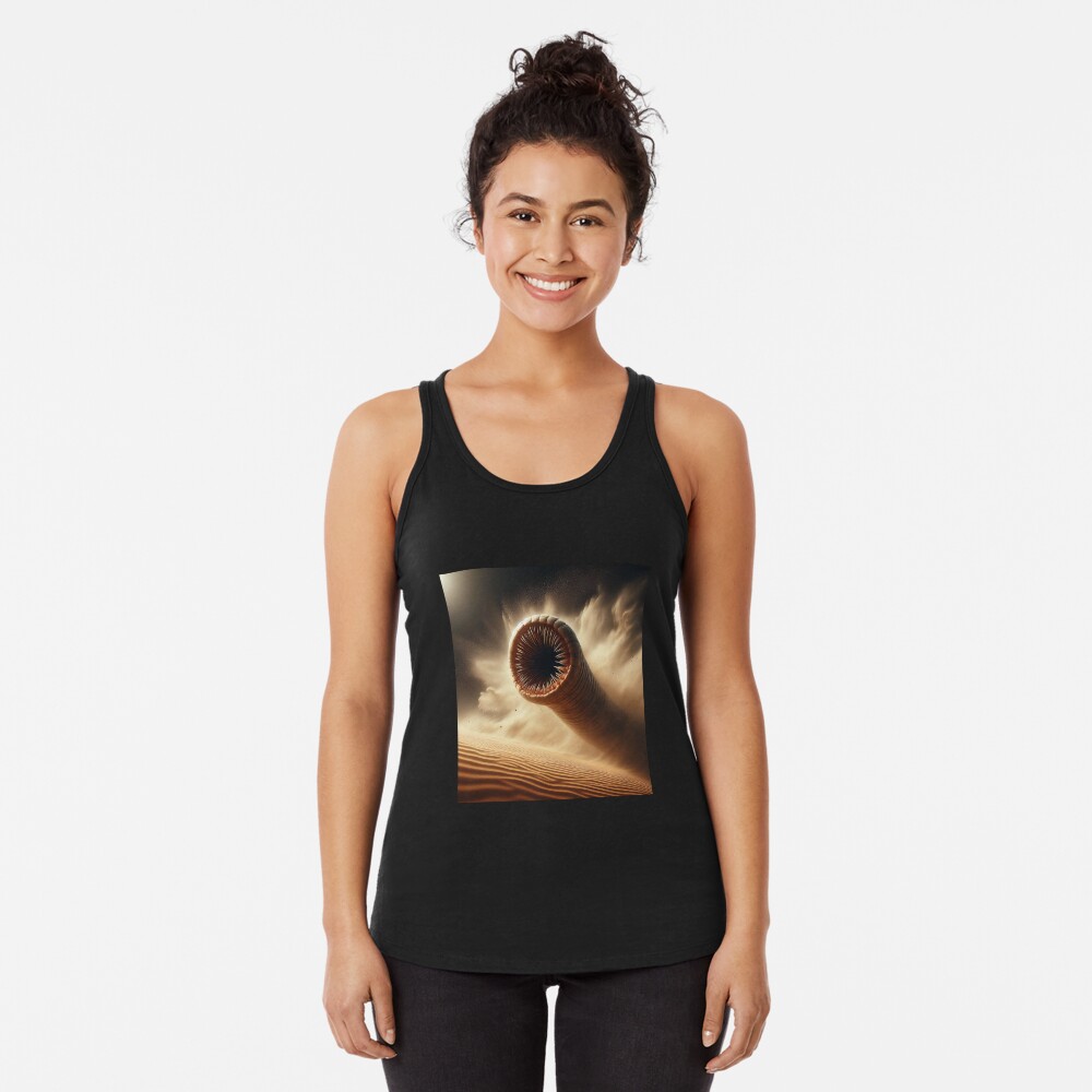 "Giant Dune Worm Monster Coming Out of the Sand" Sticker by ArtandSmile ...