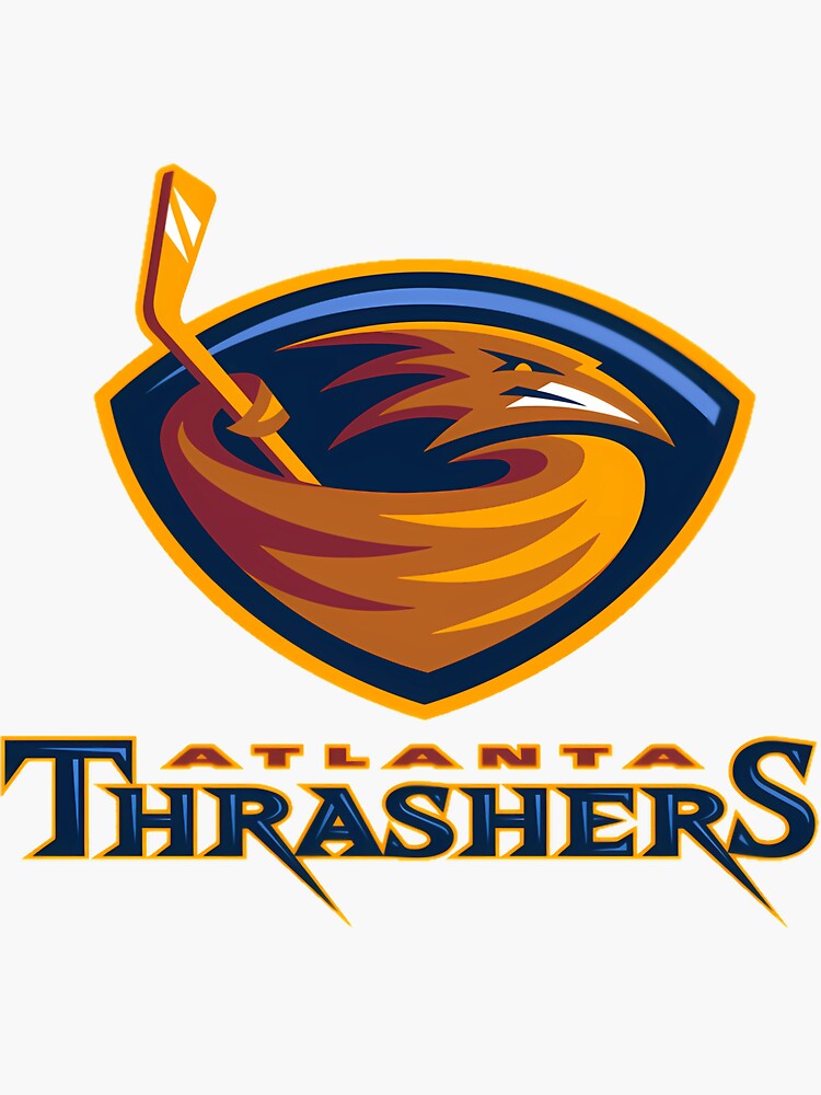 "Vintage Atlanta Hockey - Retro Thrashers " Sticker for Sale by ...