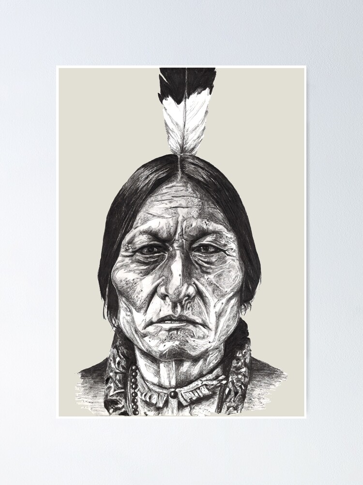 "Chief Sitting Bull" Poster by RareOnyx | Redbubble