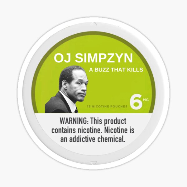 "Oj Simpzyn" Sticker for Sale by YuckUncky | Redbubble