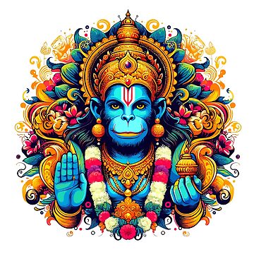 "Lord Hanuman - Celebrate the Monkey God " Poster for Sale by CyberYogi ...