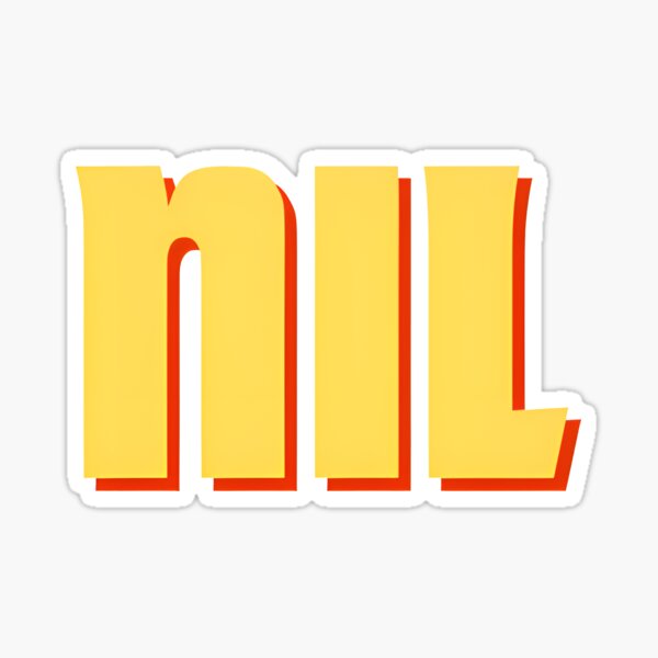 "Nil, name, color art" Sticker for Sale by Lifelovepositiv | Redbubble