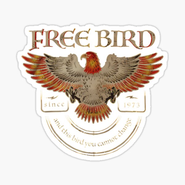 "Lynyrd Skynyrd Free Bird Vintage" Sticker for Sale by XavierLeblanc ...