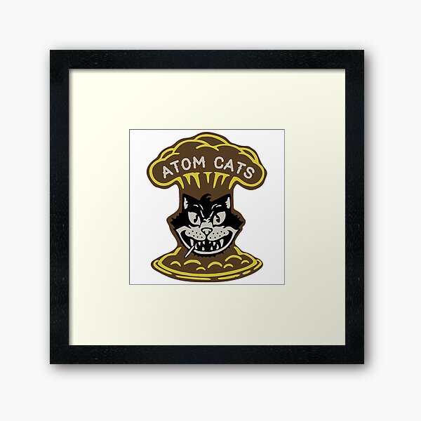 "ATOM CATS" Framed Art Print for Sale by Glyphz | Redbubble
