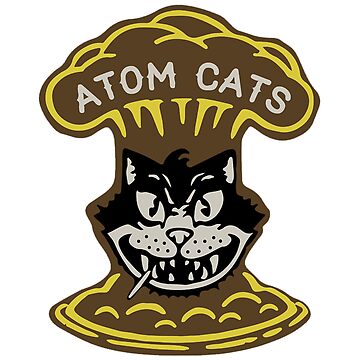 "ATOM CATS" Sticker for Sale by Glyphz | Redbubble