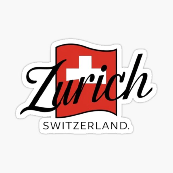 "Zurich-Switzerland." Sticker for Sale by swiftbinaries | Redbubble