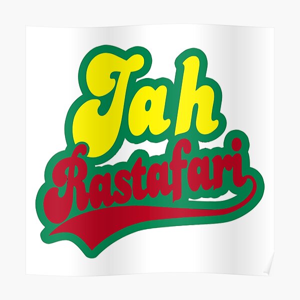 "Jah Rastafari Reggae Dub" Poster by typographywords | Redbubble