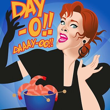 "Delia Day-O!!" Sticker for Sale by AleMogolloArt | Redbubble